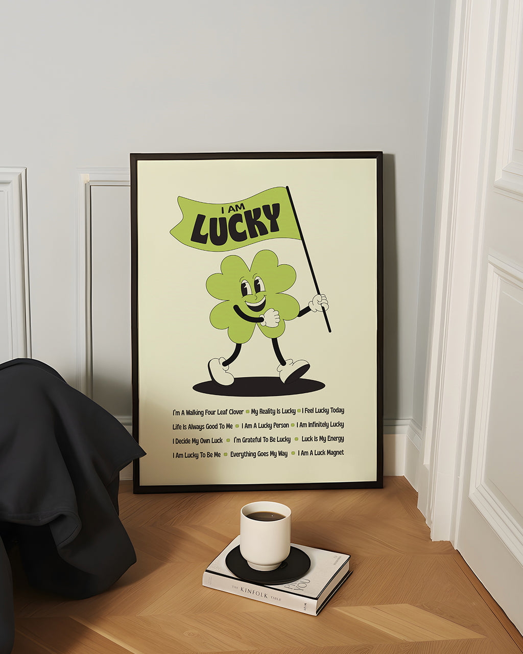 I Am Lucky Affirmation Print | Happy Goods