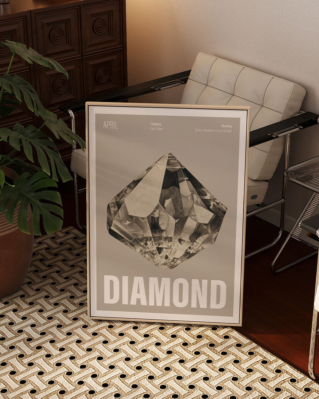April Birthstone Art Print | Happy Goods